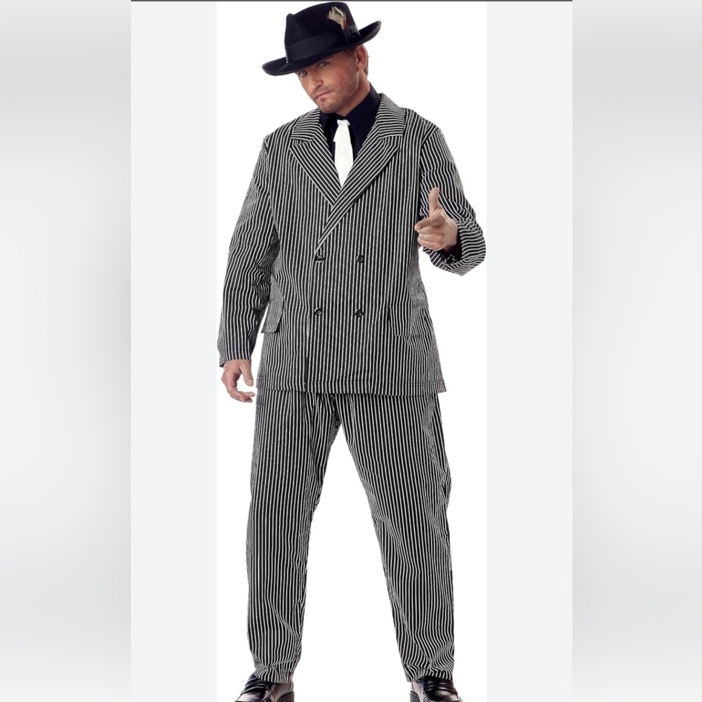 California Costumes Gangster Costume Double Breasted … - Gem